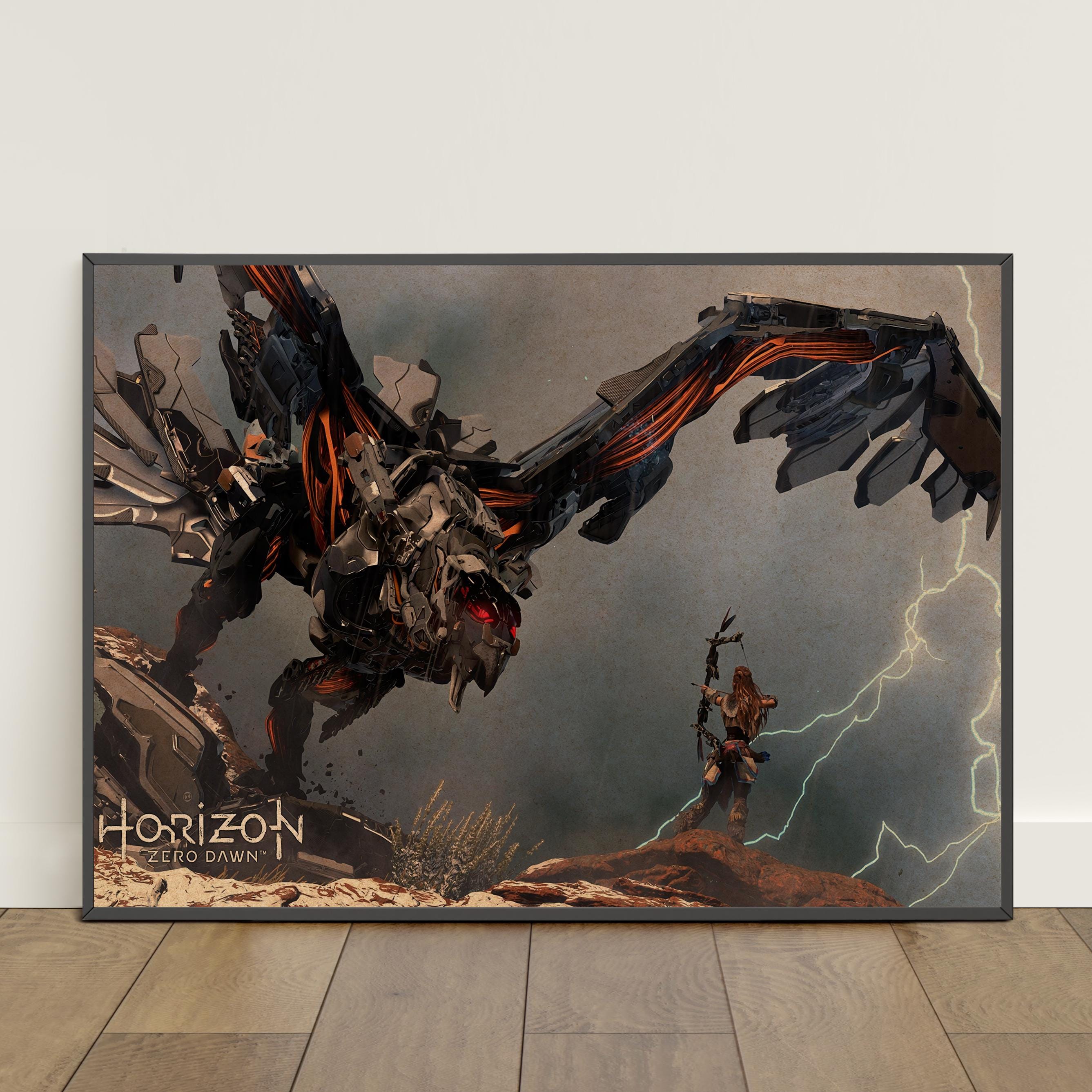 Horizon Zero Dawn Poster Retro Print Wall Art Kraft Paper Print Home ...