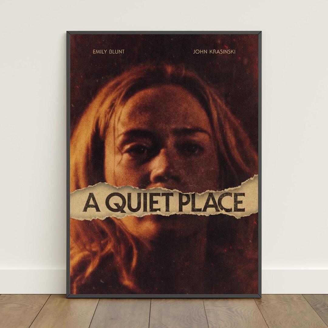 A Quiet Place Poster | Retro Print | Wall Art | Kraft Paper Print ...