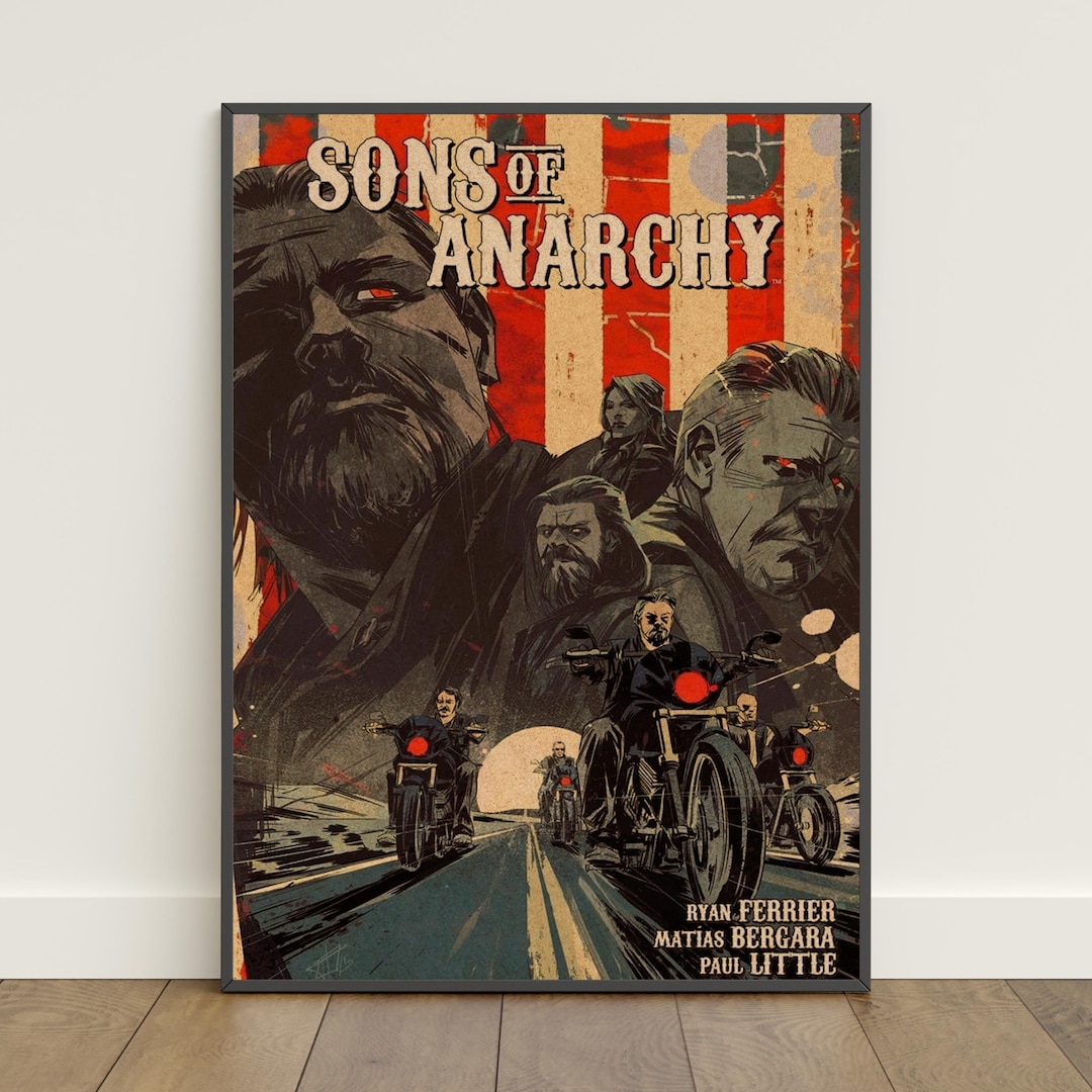 Sons of Anarchy Poster | Retro Print | Wall Art | Kraft Paper Print ...