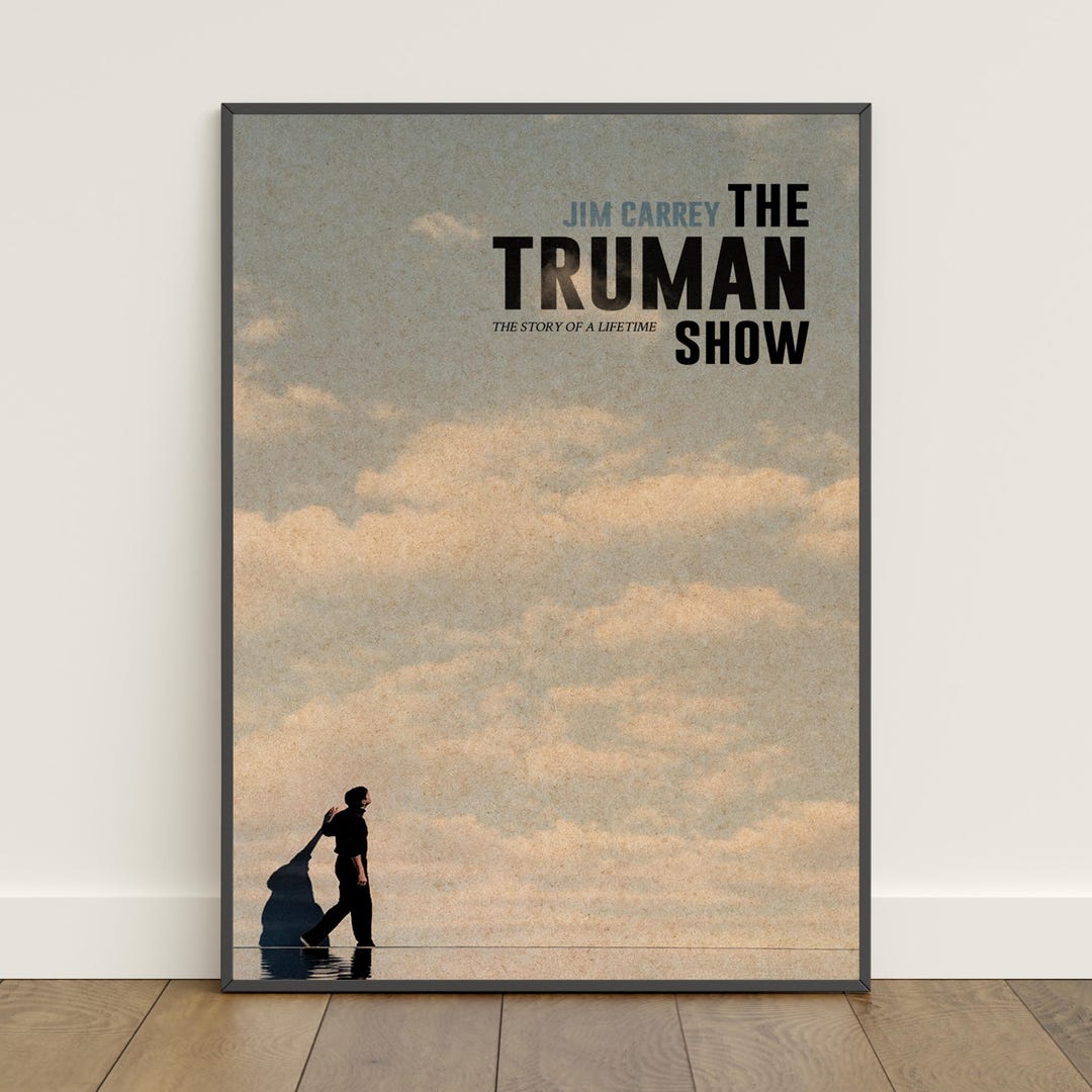 Truman Show Poster | Retro Print | Wall Art | Kraft Paper Print | Home ...
