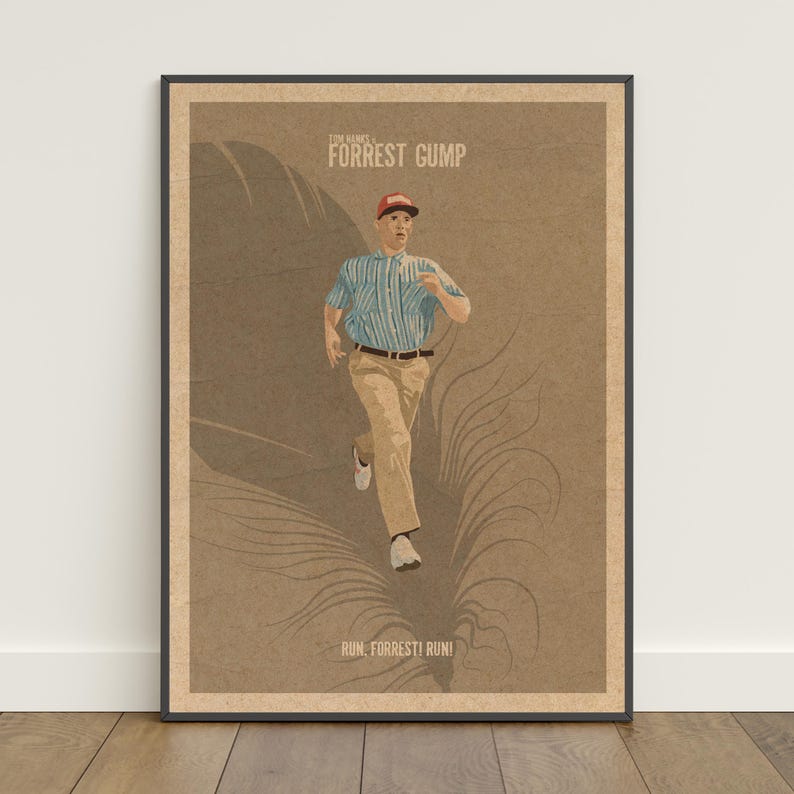 Forrest Gump Poster Retro Print Wall Art Kraft Paper Print Home Decor ...