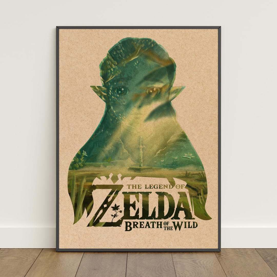 The Legend of Zelda Poster | Retro Print | Wall Art | Kraft Paper Print ...