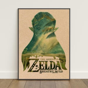 The Legend of Zelda Poster | Retro Print | Wall Art | Kraft Paper Print ...