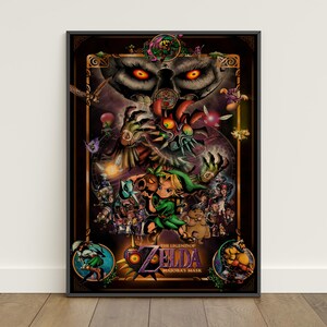 The Legend of Zelda Poster | Retro Print | Wall Art | Kraft Paper Print ...