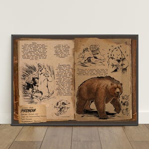 Ark Survival Evolved Poster | Retro Print | Wall Art | Kraft Paper ...