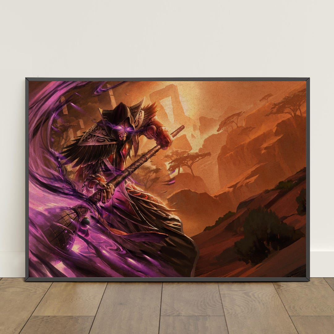 World of Warcraft Poster Retro Print Wall Art Kraft Paper Print Home ...