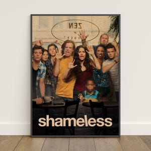 Shameless Poster | Retro Print | Wall Art | Kraft Paper Print | Home ...