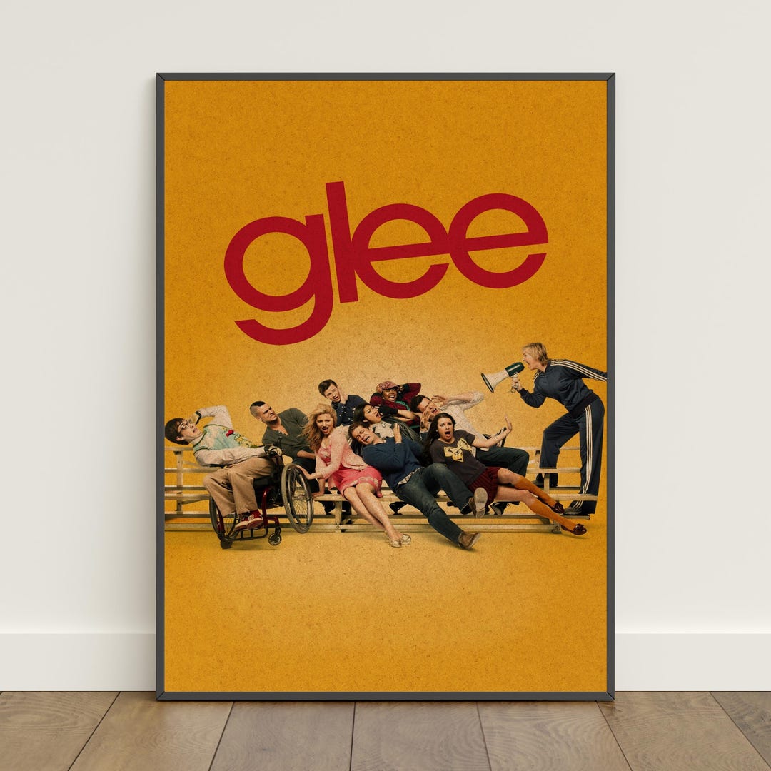 Glee Poster | Retro Print | Wall Art | Kraft Paper Print | Home Decor ...