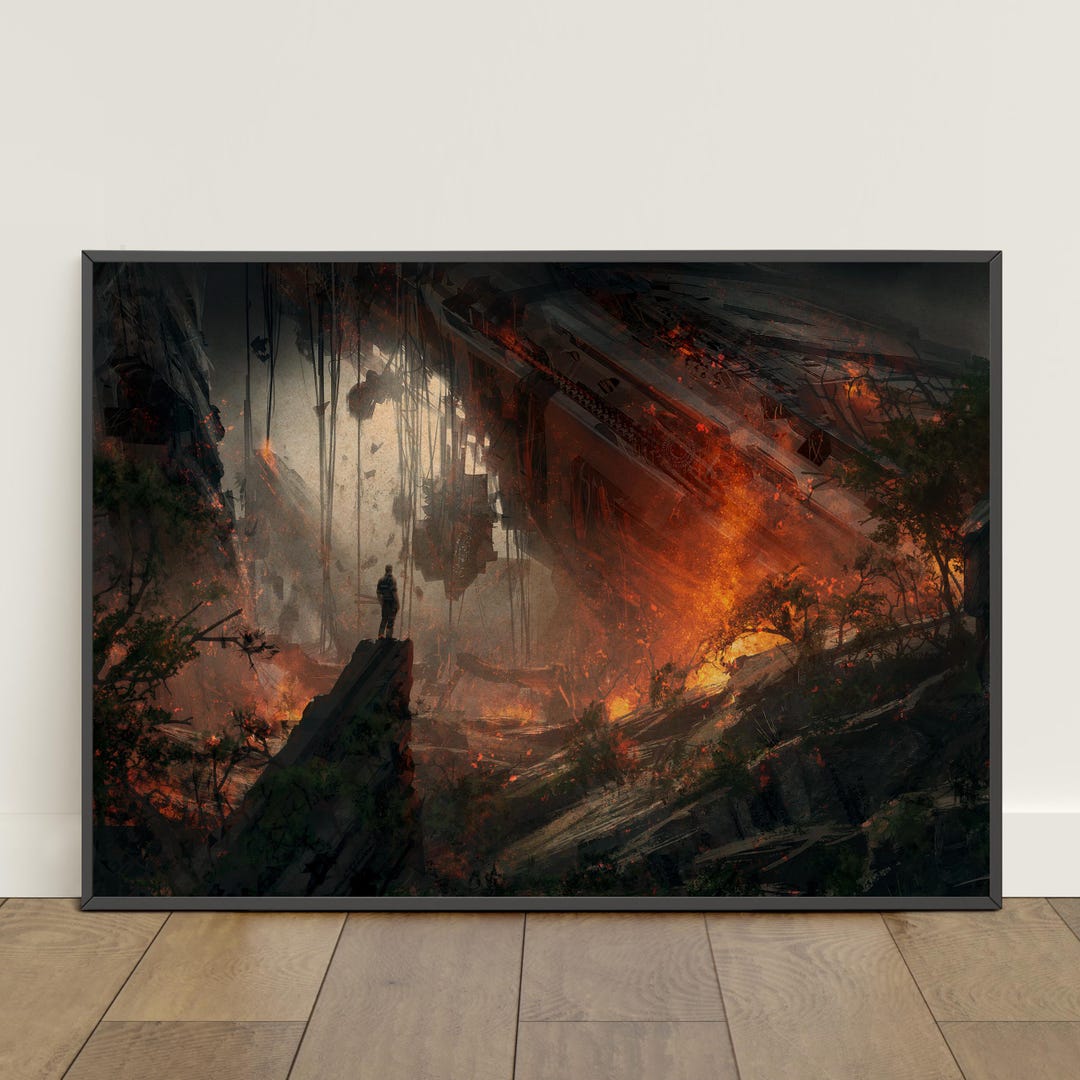 Titanfall Poster | Retro Print | Wall Art | Kraft Paper Print | Home ...