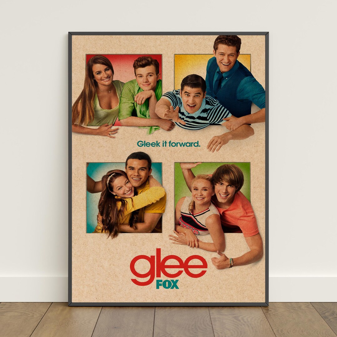 Glee Poster | Retro Print | Wall Art | Kraft Paper Print | Home Decor ...