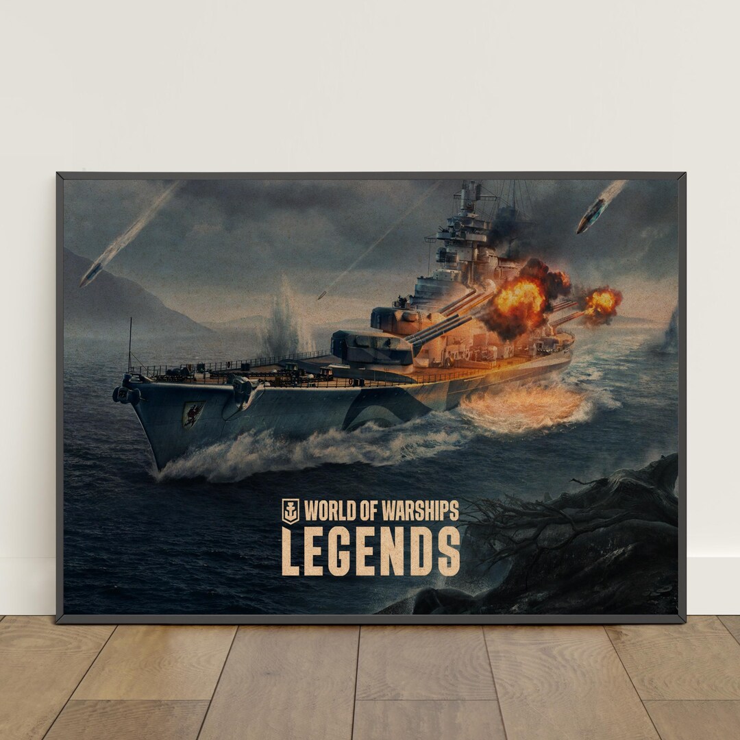 World of Warships Poster | Retro Print | Wall Art | Kraft Paper Print ...
