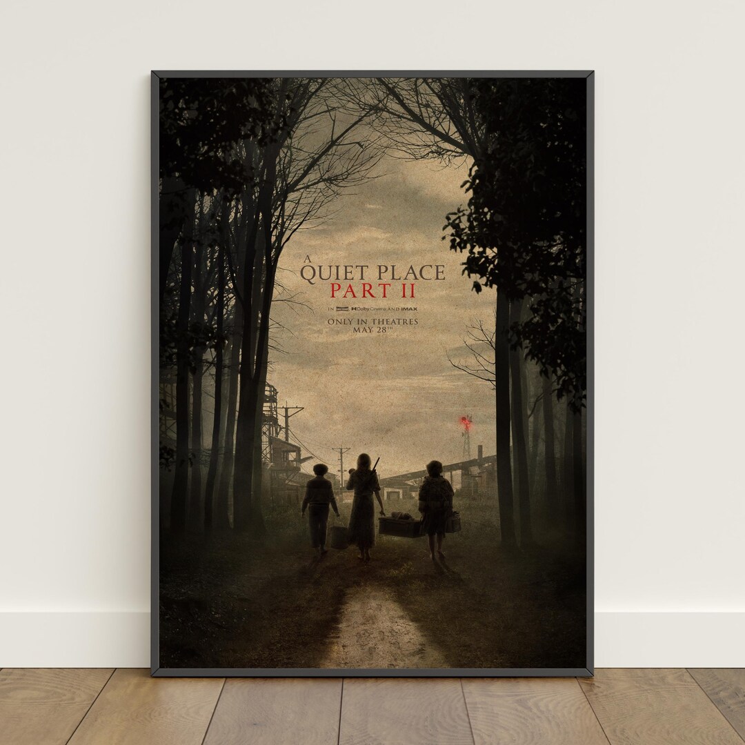 A Quiet Place Poster | Retro Print | Wall Art | Kraft Paper Print ...