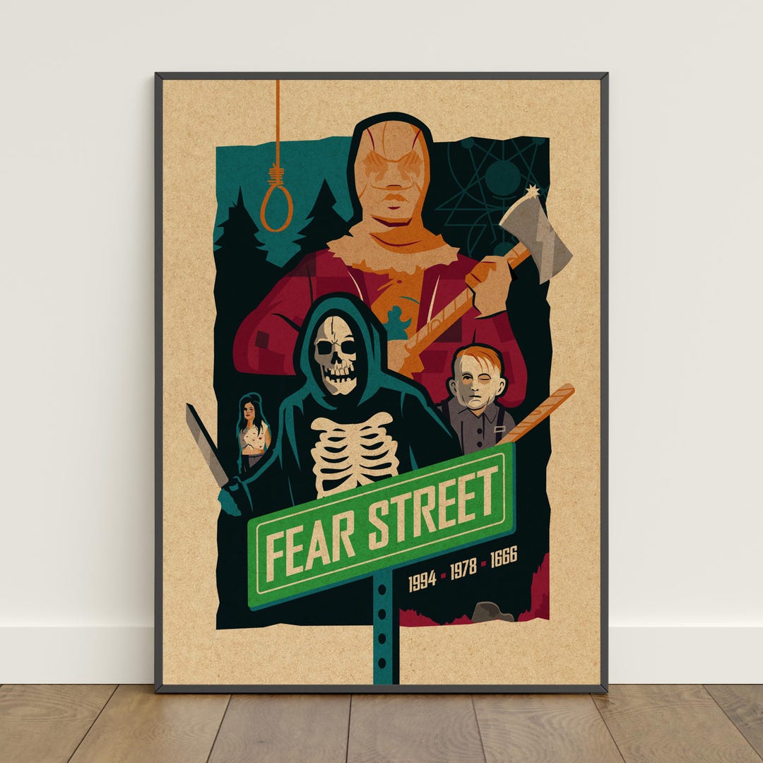 Fear Street Poster | Retro Print | Wall Art | Kraft Paper Print | Home ...