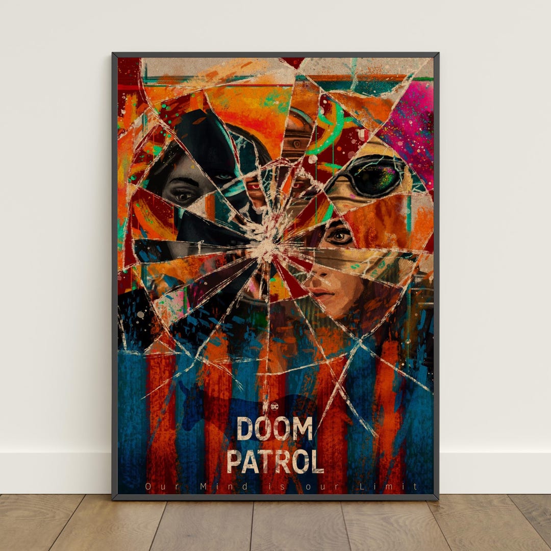 Doom Patrol Poster | Retro Print | Wall Art | Kraft Paper Print | Home ...