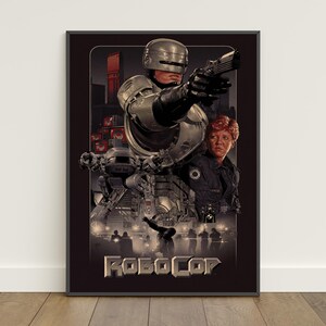 Robocop Poster | Retro Print | Wall Art | Kraft Paper Print | Home ...
