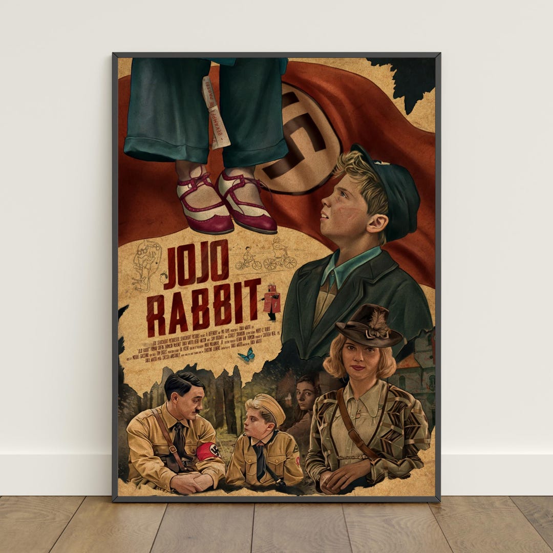 Jojo Rabbit Poster | Retro Print | Wall Art | Kraft Paper Print | Home ...