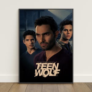 Teen Wolf Poster | Retro Print | Wall Art | Kraft Paper Print | Home ...