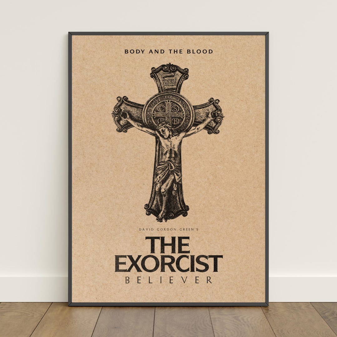 The Exorcist Poster | Retro Print | Wall Art | Kraft Paper Print | Home ...