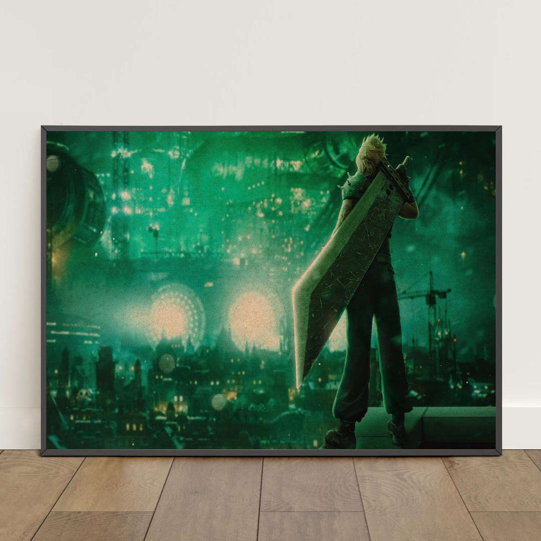 Final Fantasy Poster | Retro Print | Wall Art | Kraft Paper Print ...