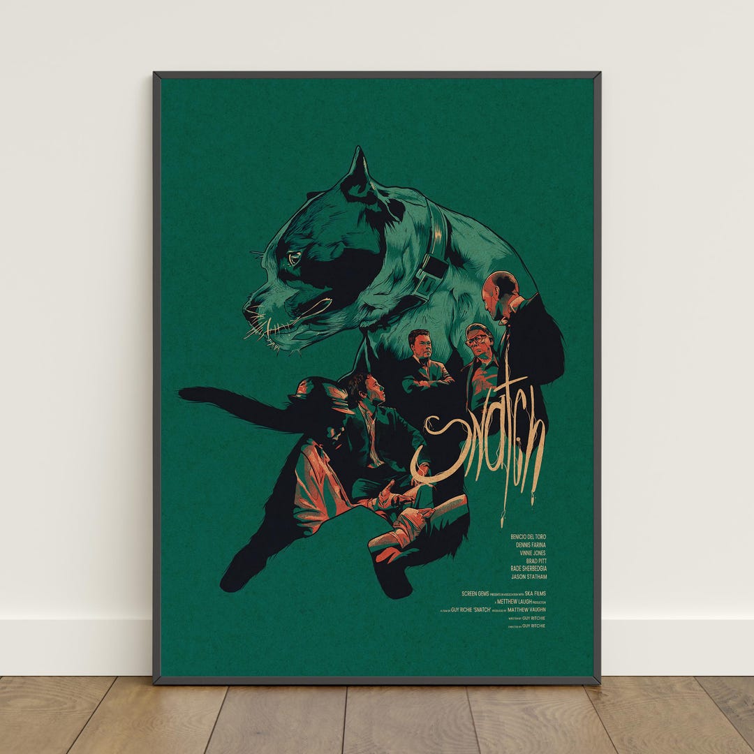 Snatch Poster | Retro Print | Wall Art | Kraft Paper Print | Home Decor ...