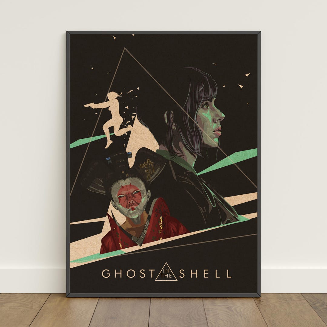 Ghost in the Shell Poster | Retro Print | Wall Art | Kraft Paper Print ...