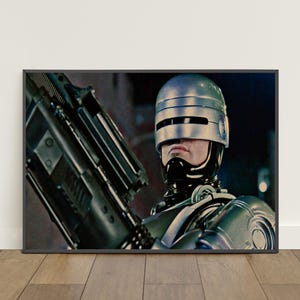 Robocop Poster | Retro Print | Wall Art | Kraft Paper Print | Home ...
