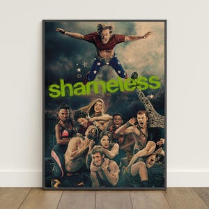 Shameless Poster | Retro Print | Wall Art | Kraft Paper Print | Home ...