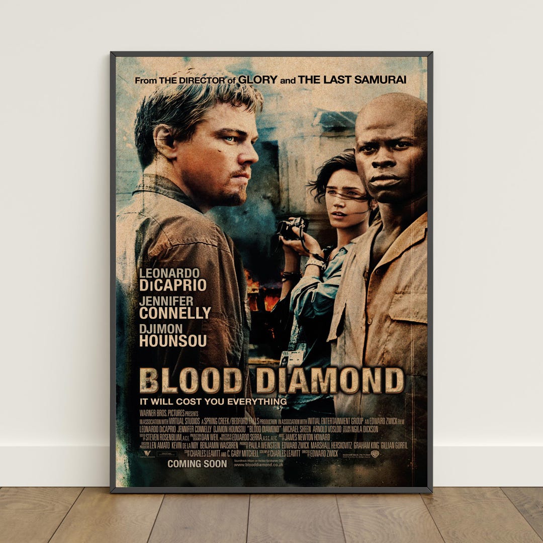 Blood Diamond Poster | Retro Print | Wall Art | Kraft Paper Print ...