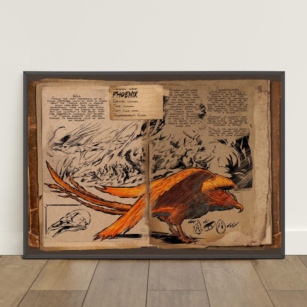 Ark Survival Evolved Poster | Retro Print | Wall Art | Kraft Paper ...