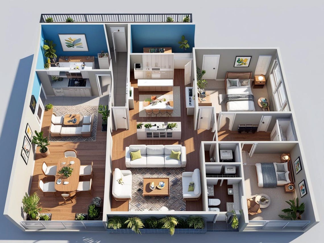 3D Floor Plan,3d Site Map,convert 2d Plan Into 3D Plan,2d Plan Create ...