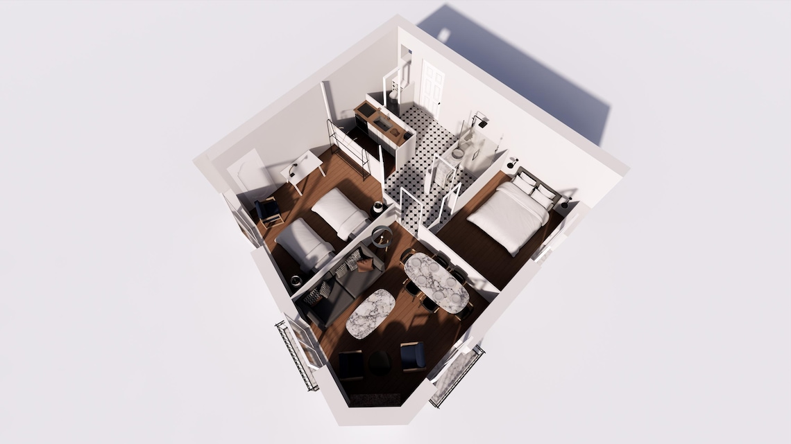 3D Floor Plan,3d Site Map,convert 2d Plan Into 3D Plan,2d Plan Create ...
