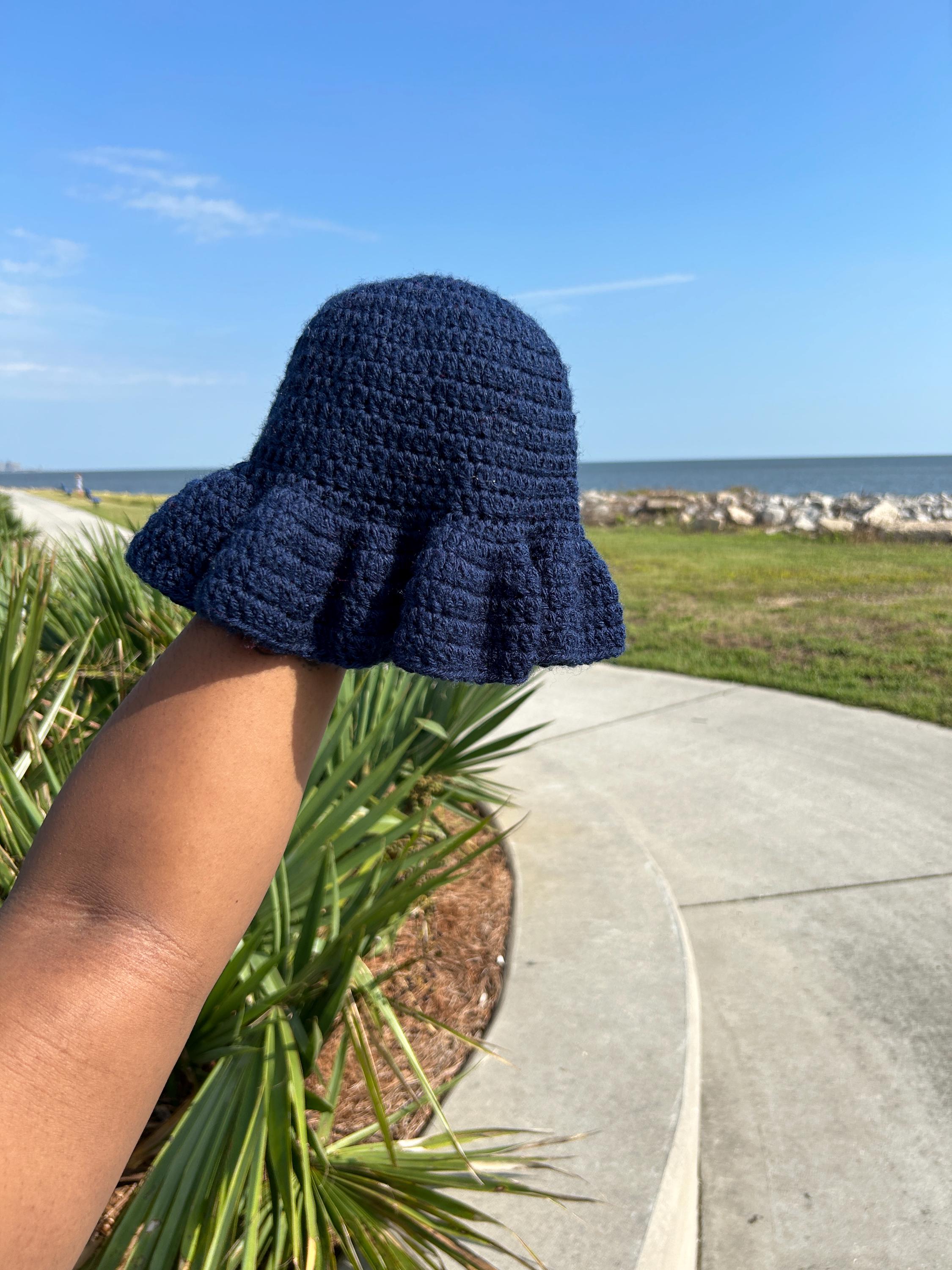 Wavy Brim Crochet Hat - Etsy