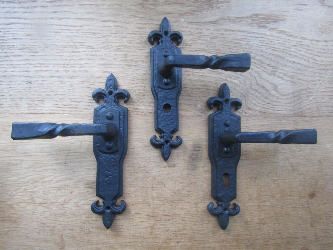 Rustic Iron Door Handles Gothic Vintage Old Gothic Style Country ...
