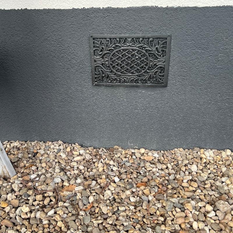Rustic Iron Air Vent Cover Flat Grill Door Wall Repair Plate Cast Iron ...