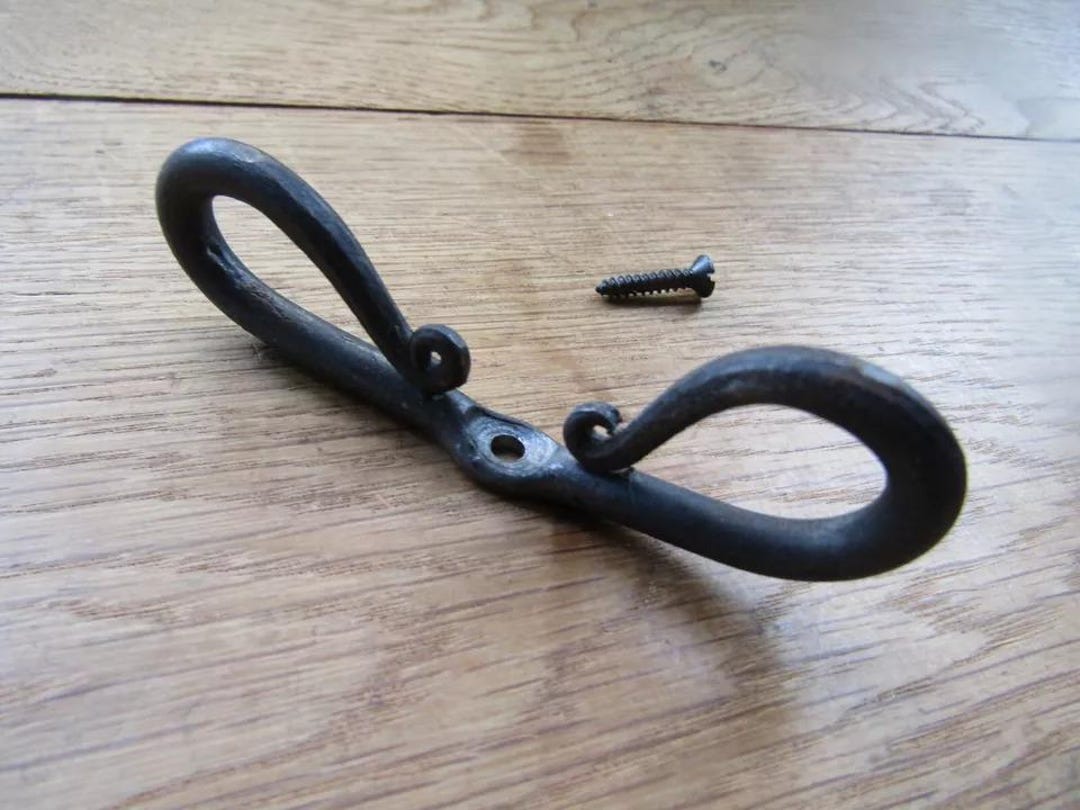 Rustic Iron TURN BUTTON Classic Granny Catch Latch Rabbit Hutch Shed ...