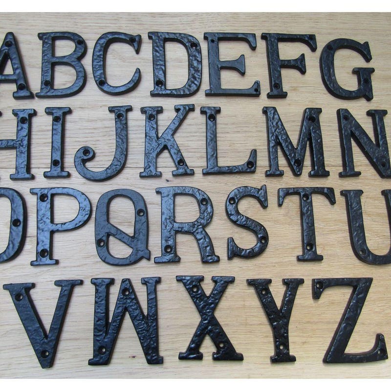 Pewter Letters - Etsy