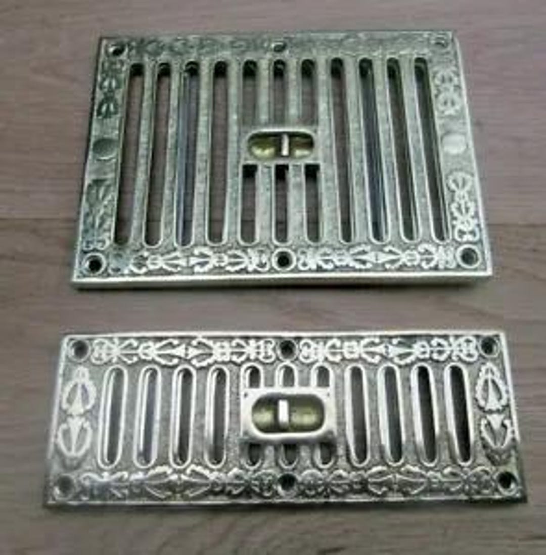 Vintage Style Vent Sliding Hit and Miss Cover Flat Grill Repair Plate ...