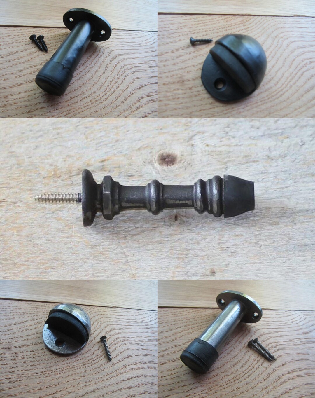 Rustic Iron Door Stop Door Stopper Vintage Old Retro Style Cast Iron ...