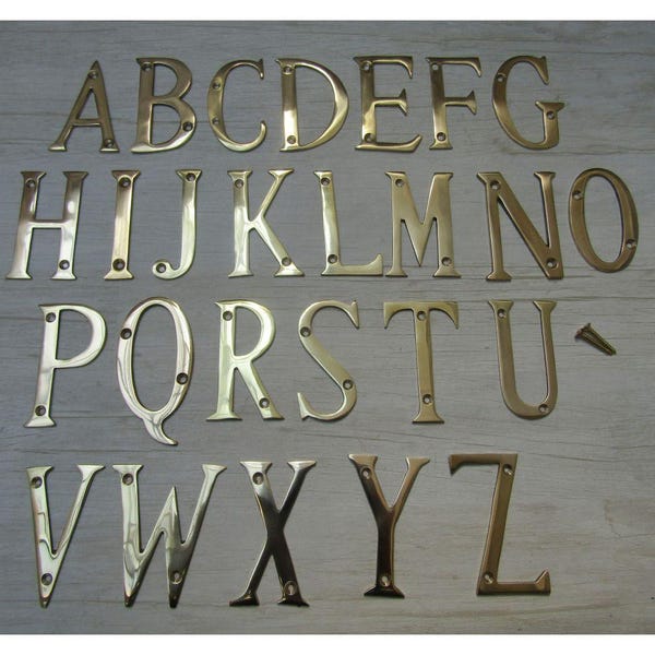 Pewter Letters - Etsy