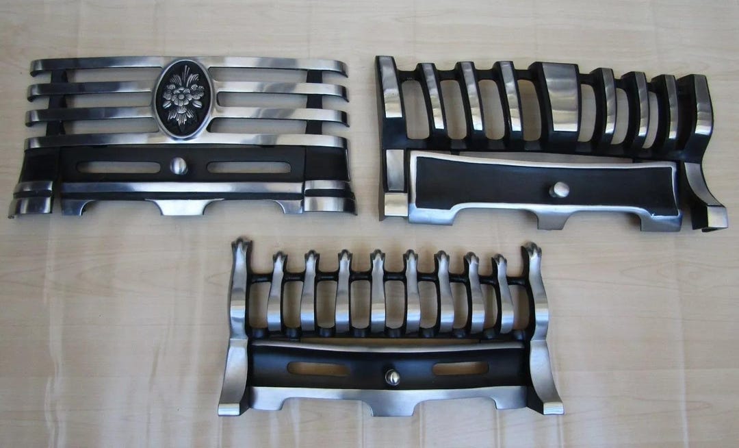 Classic Fire Front Fret Grate Surround Ashtray Cover Gas Electrical ...