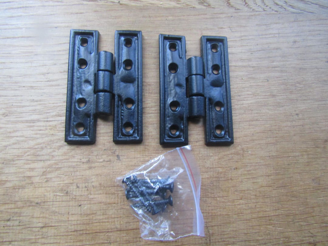Rustic Iron H Hinges Cast Iron Rustic Kitchen Cabinet Cupboard Door ...
