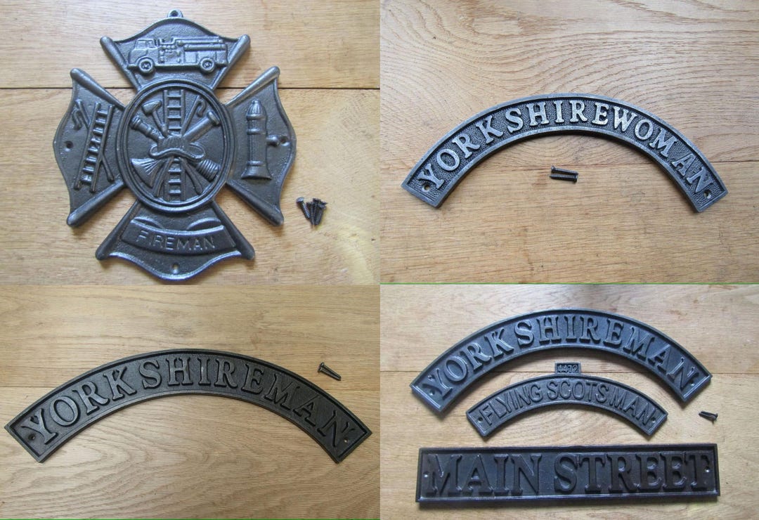 Rustic Iron Sign Vintage Rustic Industrial Wall Door Plaque Sign Notice ...