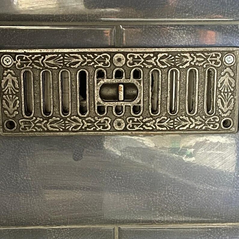 Rustic Iron Vent Sliding Hit and Miss Cover Flat Grill Repair Plate ...