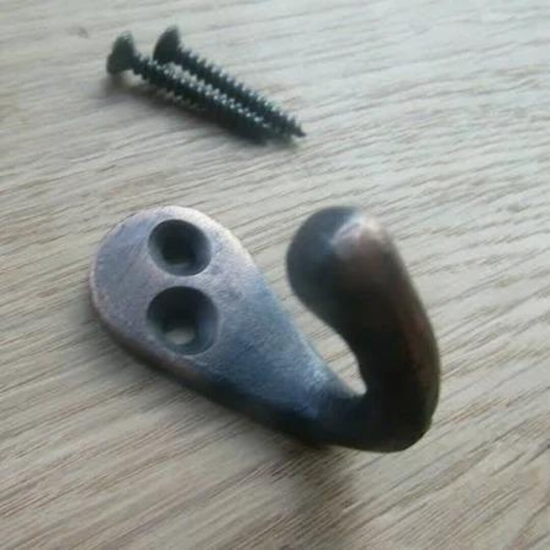 Rustic Iron Hook Retro Single Wardrobe Hook Victorian Old Style Hanger ...