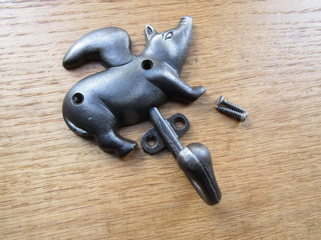 Rustic Iron Hook FLYING PIG Hanging Hook Decorative Hanger Home Peg ...