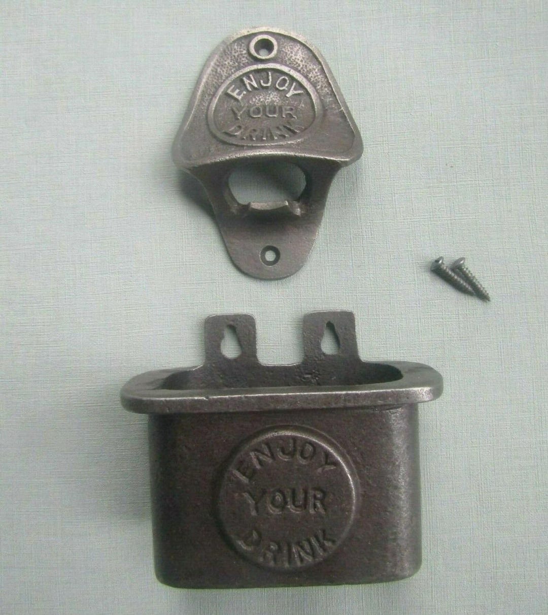 Rustic Iron Bottle Beer Soda Bottle Bar Kitchen Opener Gift Opener and ...