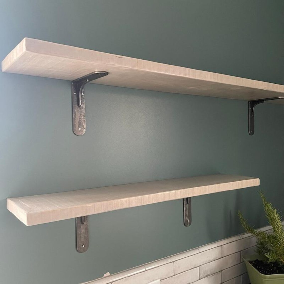 Rustic Iron Shelf Brackets Shelving Industrial Vintage Old Style ...