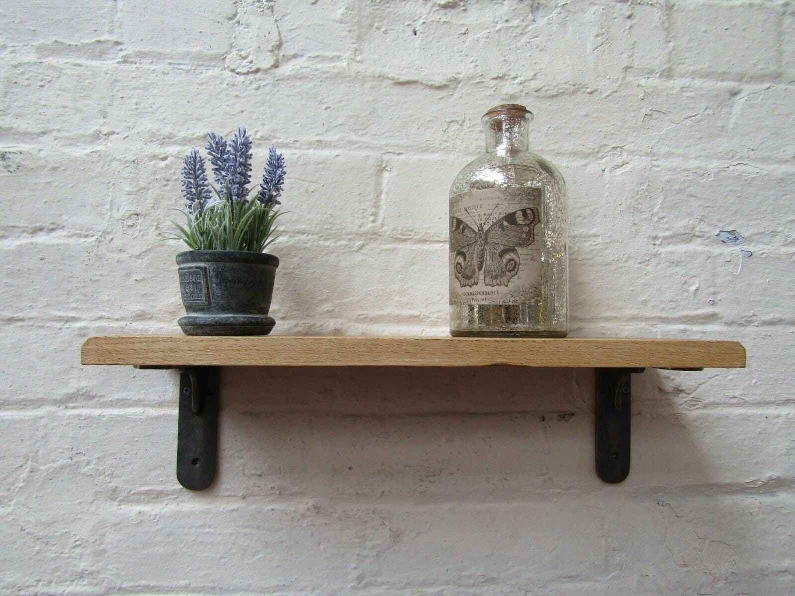 Rustic Iron Shelf Brackets Shelving Industrial Vintage Old Style ...