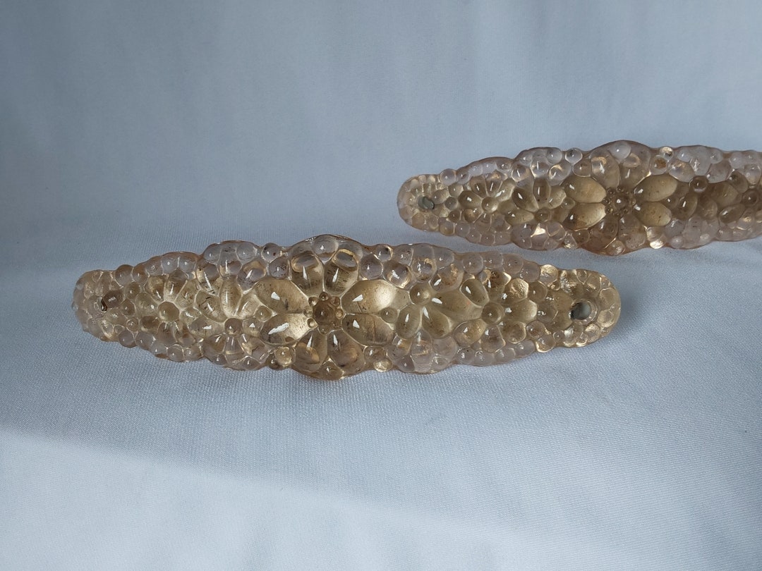 Pink Depression Glass Curtain Rod Ornaments, Window, Suncatcher - Etsy