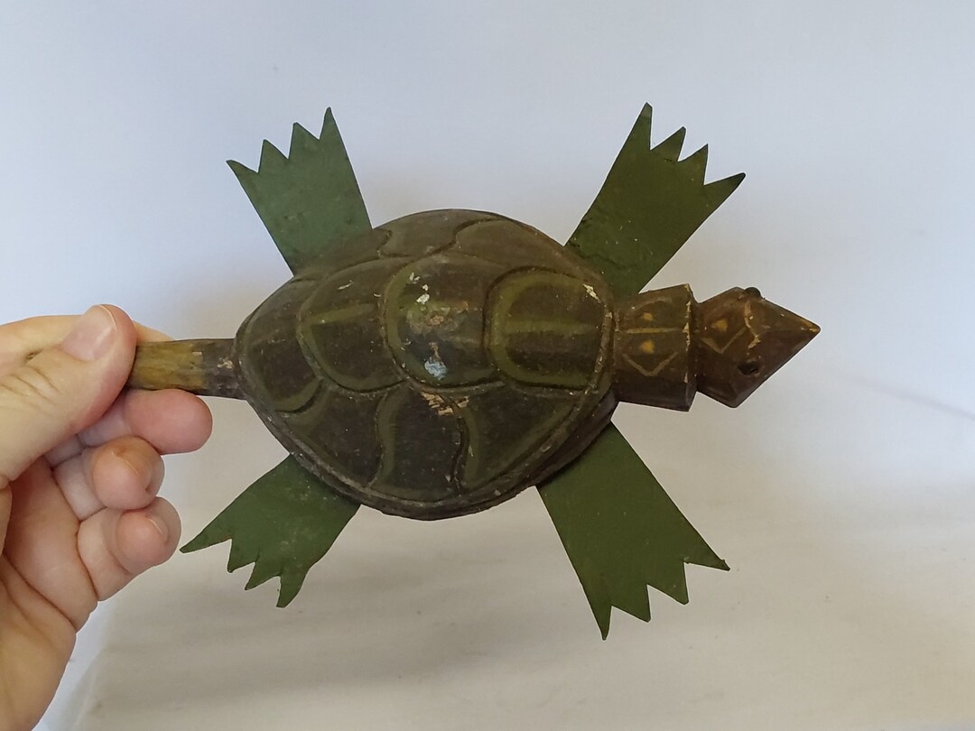 Vintage Folk Art Turtle Fishing Lure, Hand Made, Primitive - Etsy